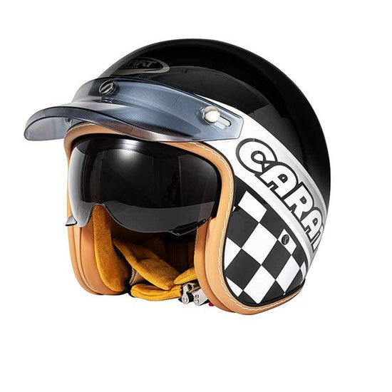 Open Helmet with Retractable Visor – Beanie Helmets